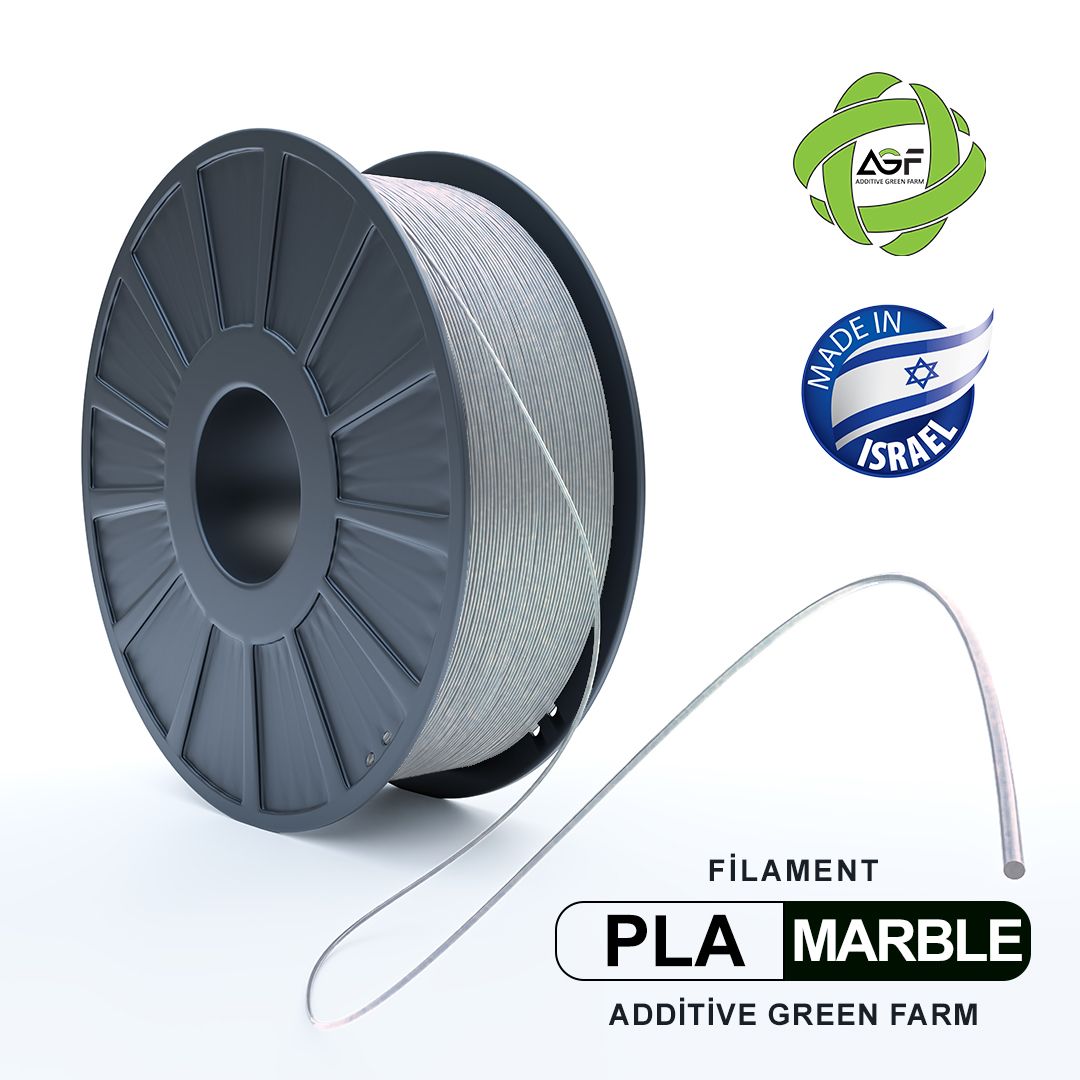 PLA MARBLE FILAMENT - גליל פילמנט אפקט שיש – AGF-il