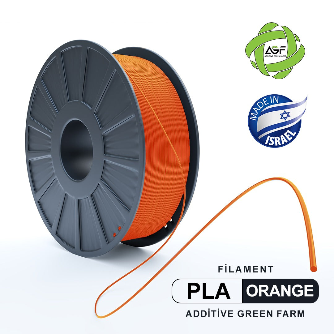 PLA ORANGE FILAMENT - גליל פילמנט כתום – AGF-il